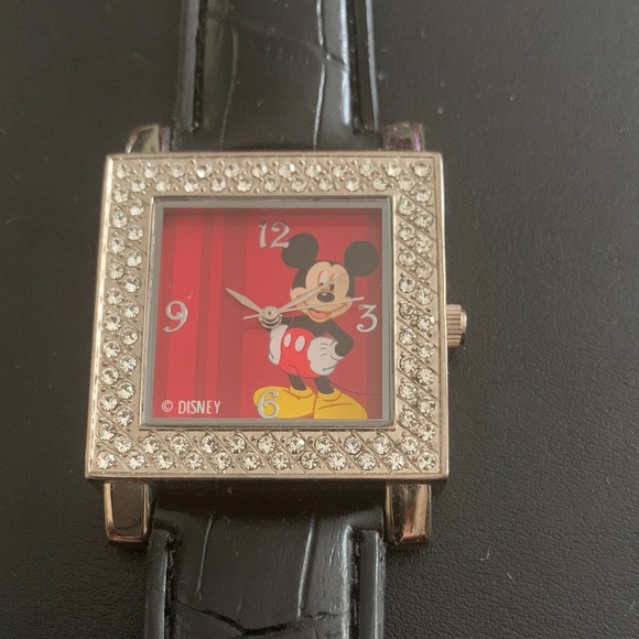 Disney | Other | Included Disney Mickey Mouse Red Dial Watch With Black ...